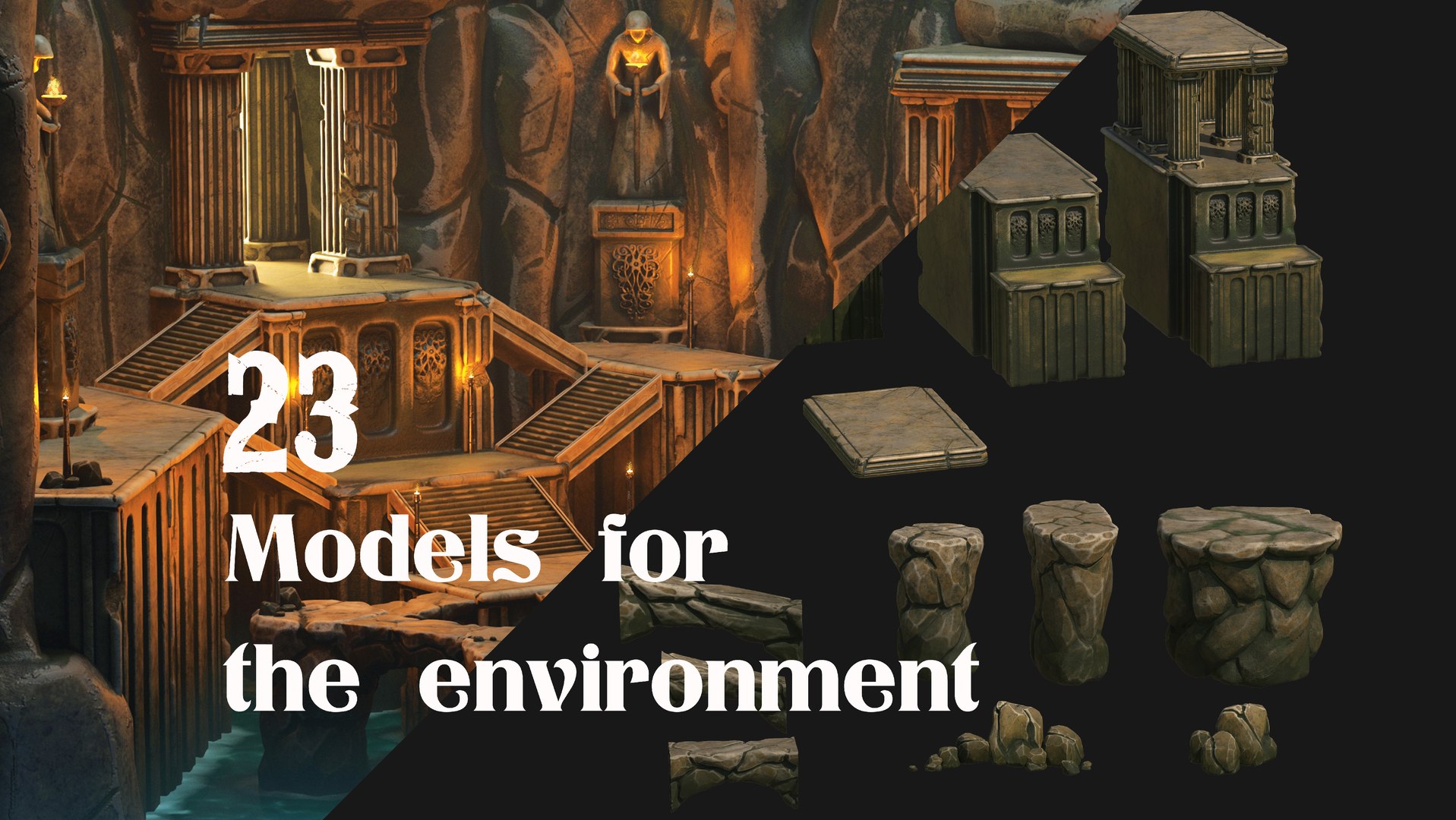 Cave Kitbash 3D Model - TurboSquid 2244891