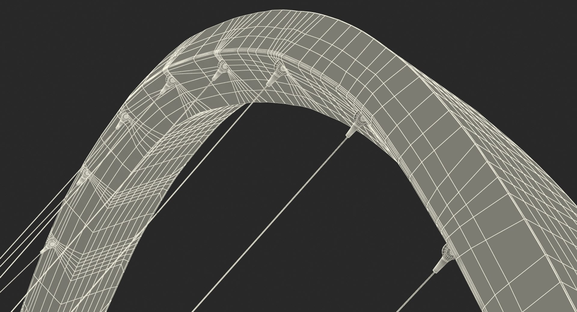 Gateshead Millennium Bridge 3d Model