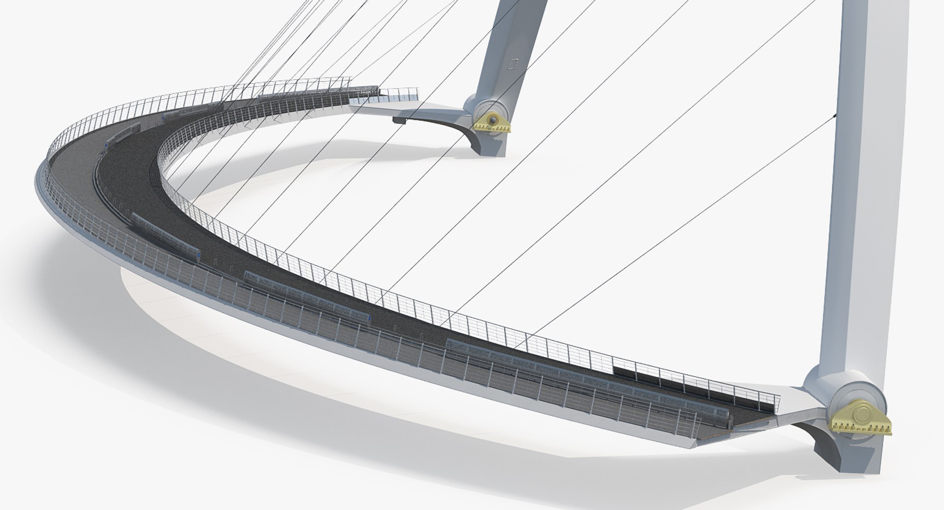 Gateshead Millennium Bridge 3d Model