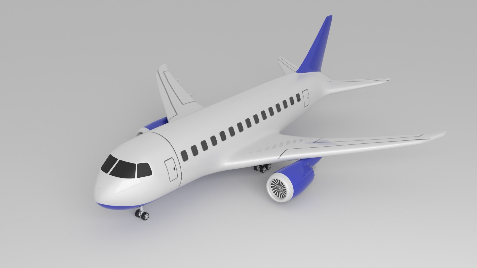 Toon Plane Model - TurboSquid 1354078