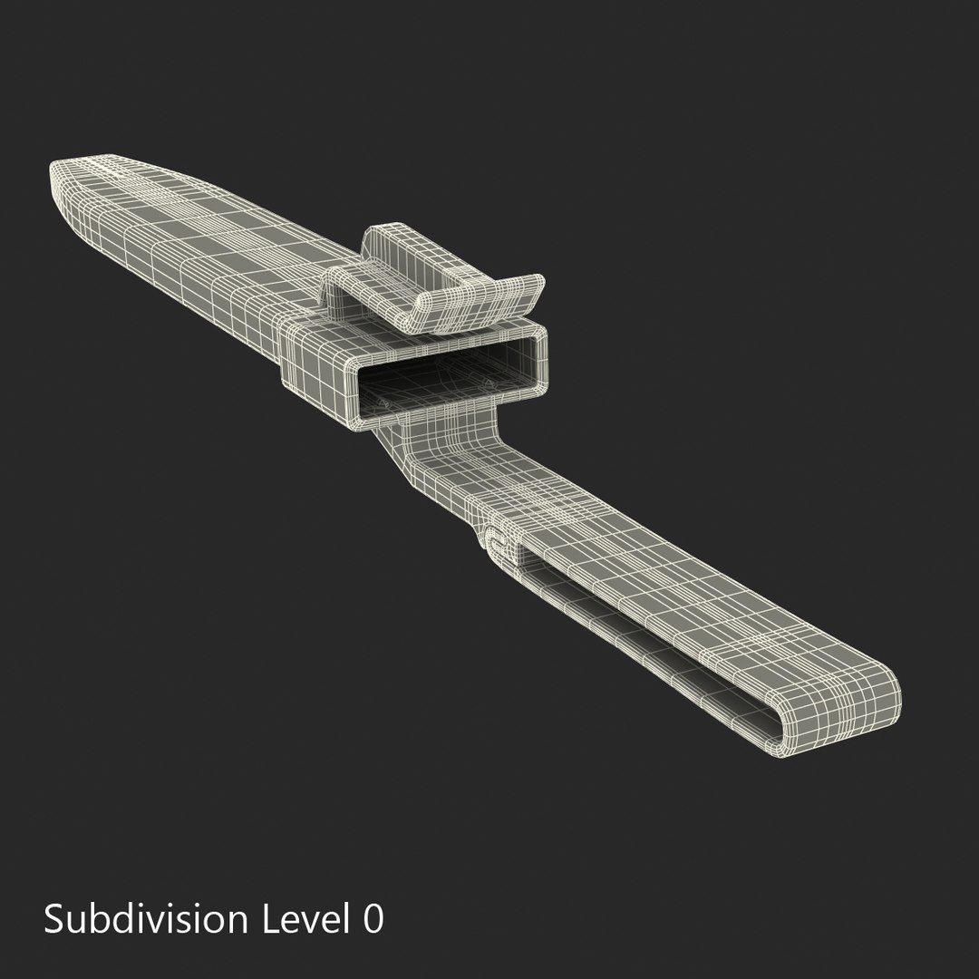 Military Knife Sheath Modeled 3d Model