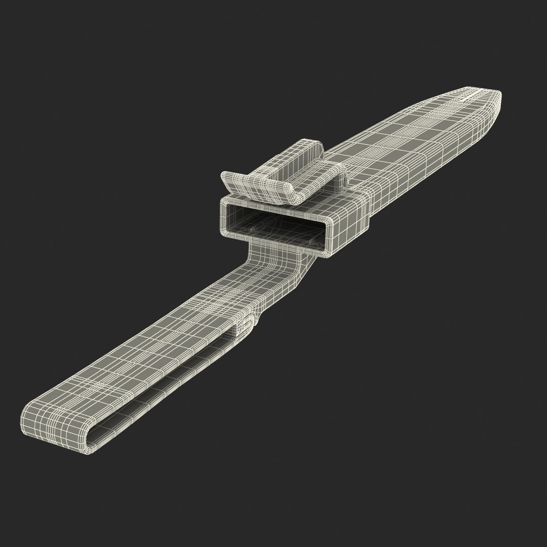 Military Knife Sheath Modeled 3d Model