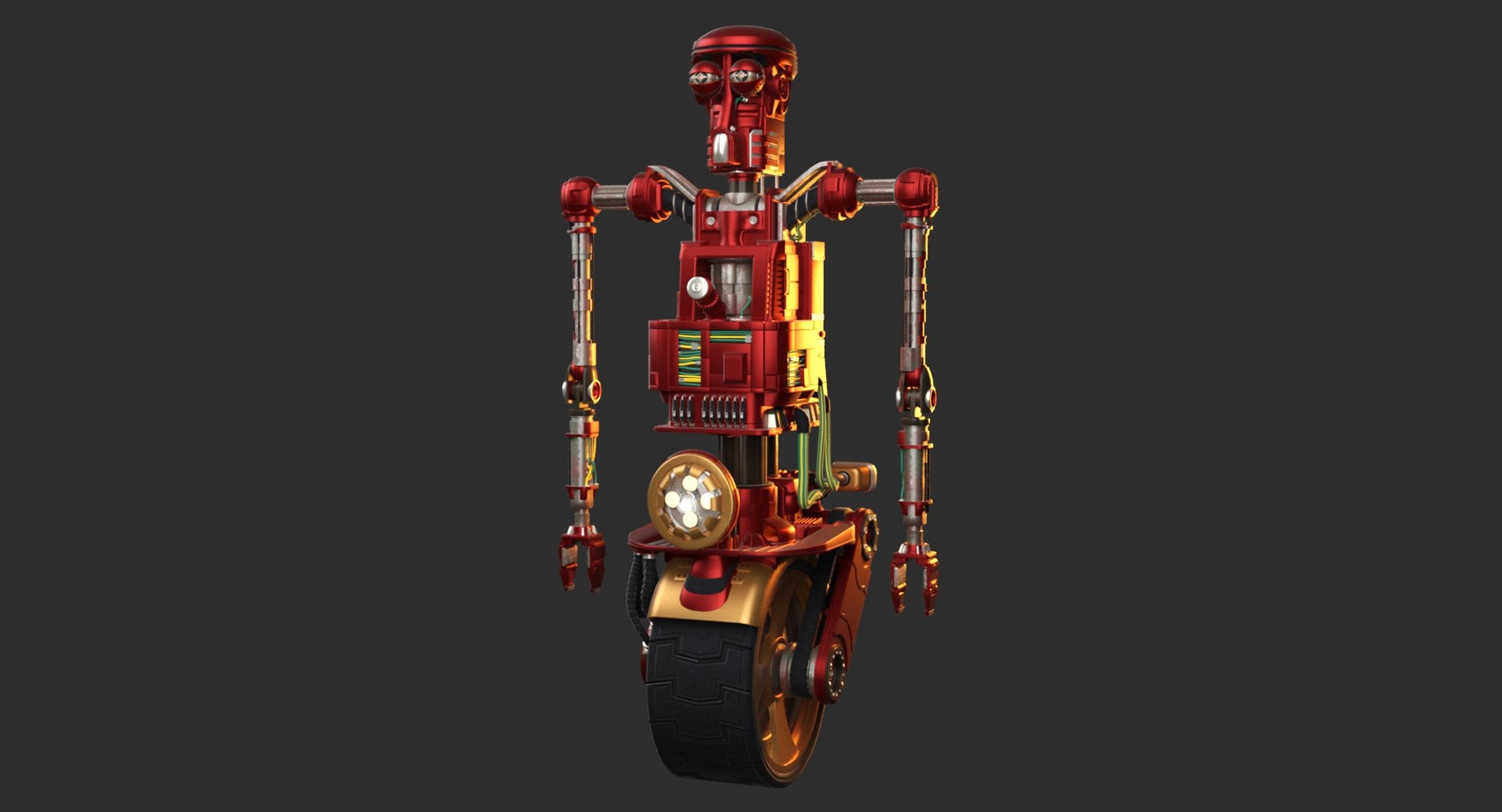 Robot - Red Loom 3d Model