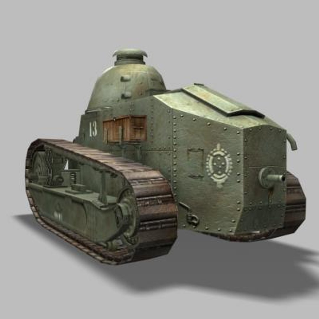 3d model renault tank