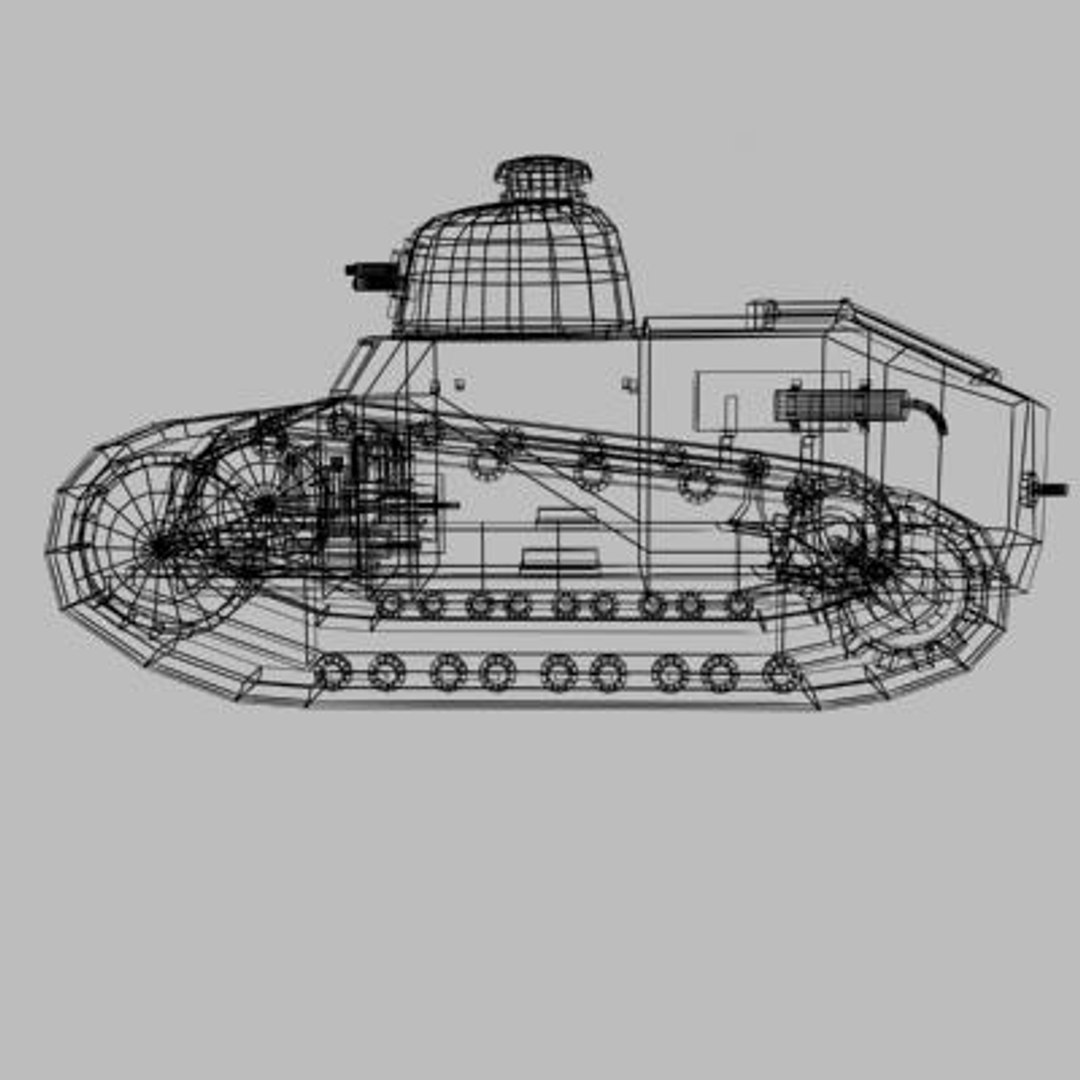 3d model renault tank