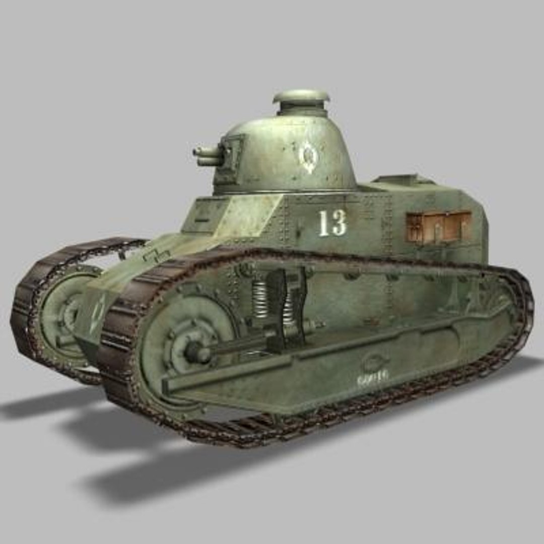 3d model renault tank