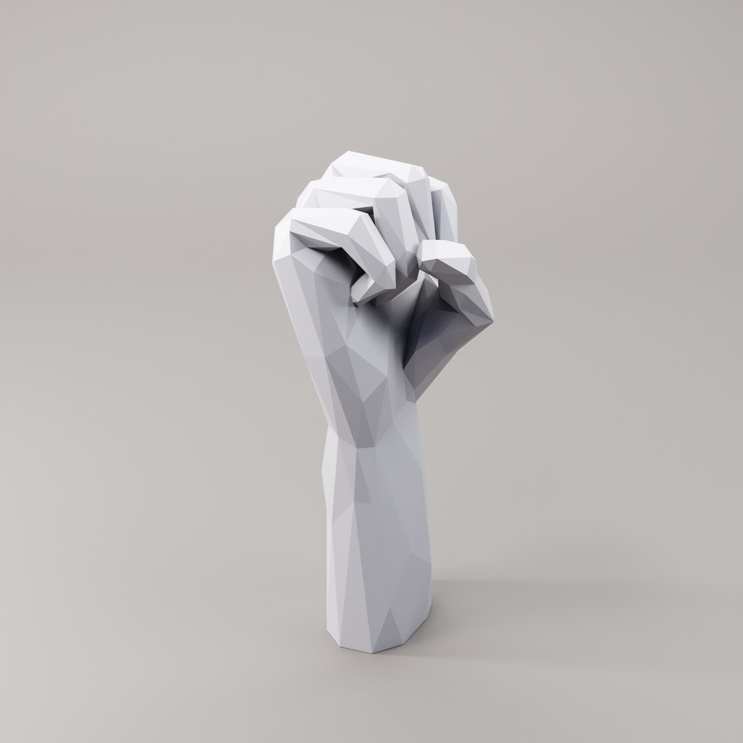 3D Hands Finger Counting Low Poly Model - TurboSquid 2352927