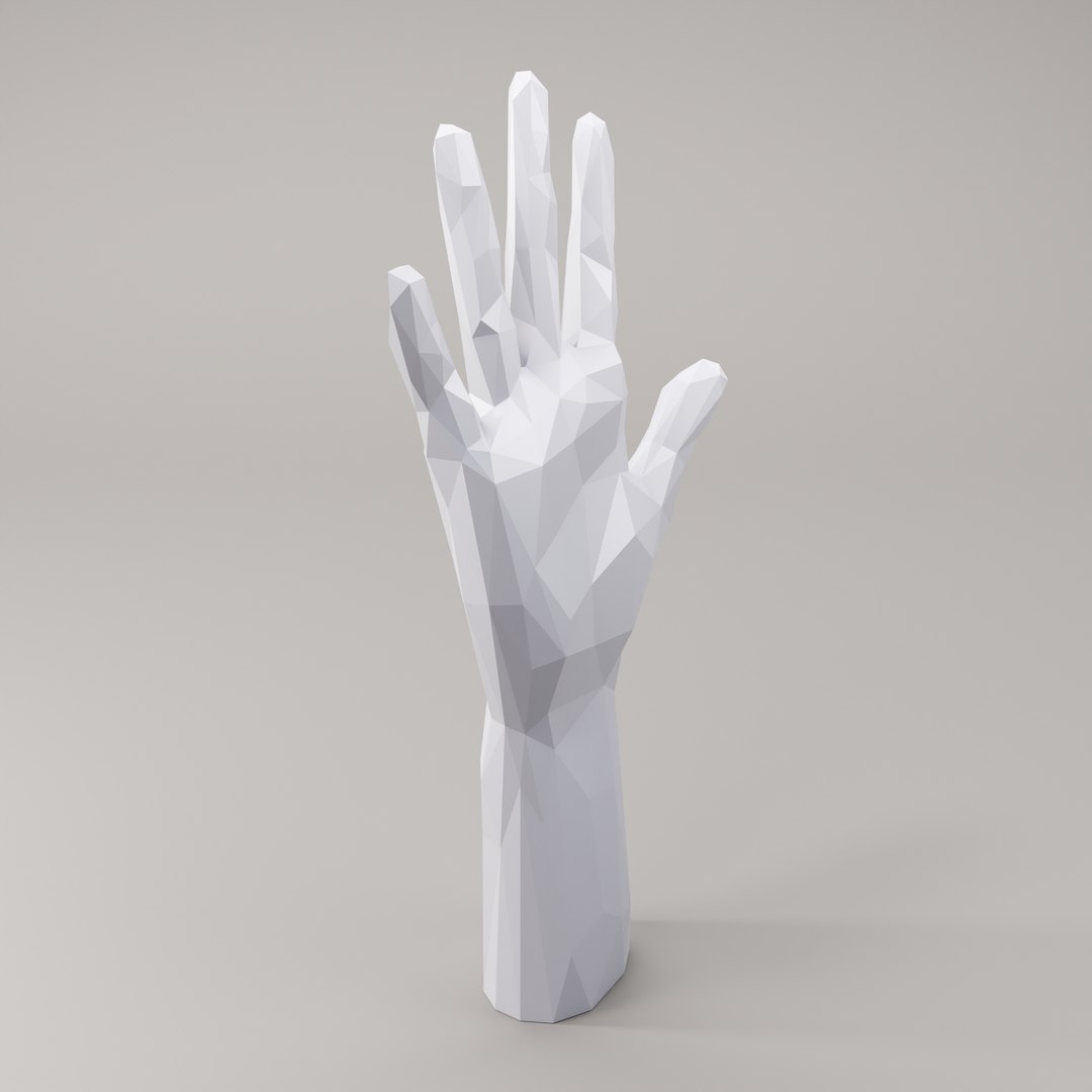 3D Hands Finger Counting Low Poly Model - TurboSquid 2352927
