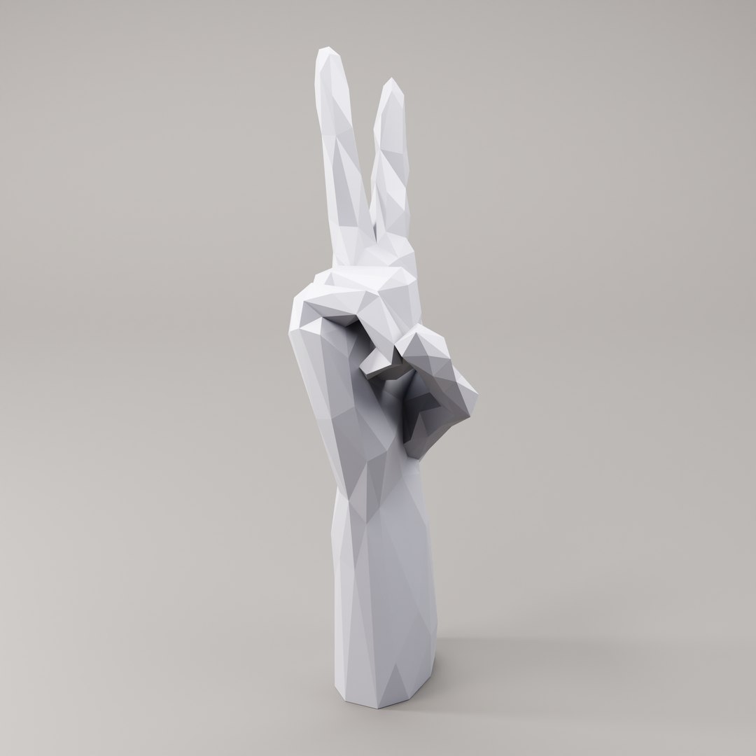 3D Hands Finger Counting Low Poly Model - TurboSquid 2352927