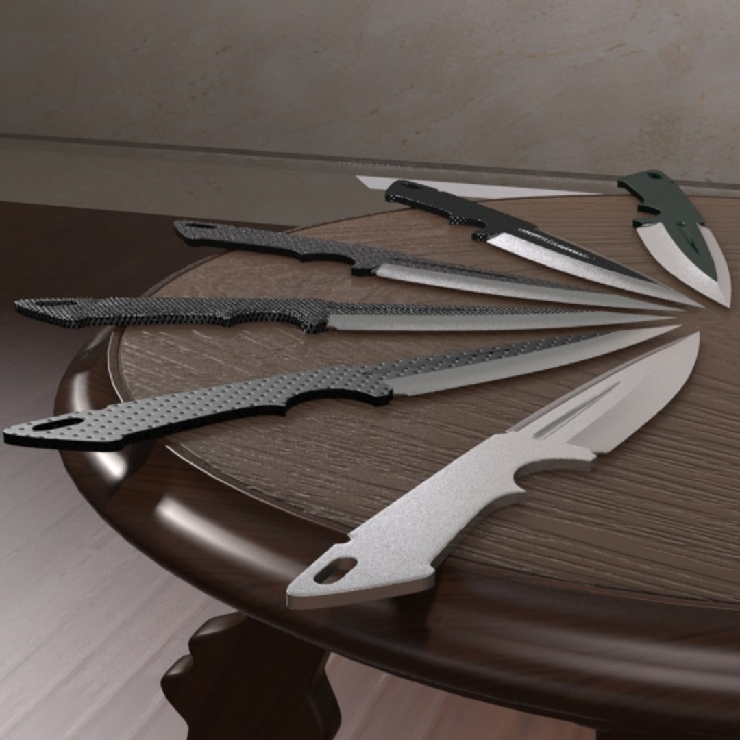 3d Model Throwing Knife