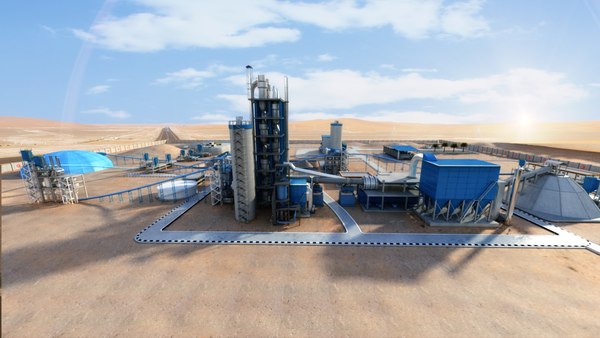 Cement plant 3D - TurboSquid 1596821