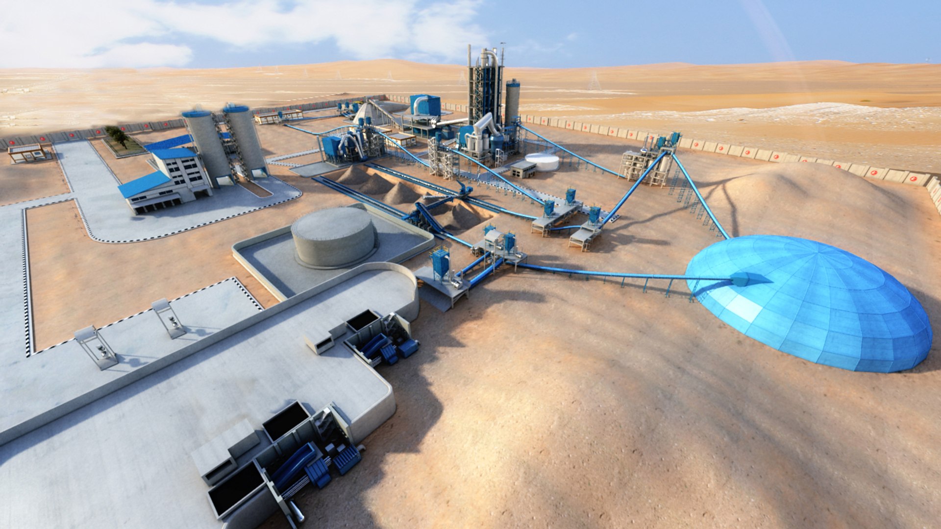 Cement Plant 3D - TurboSquid 1596821
