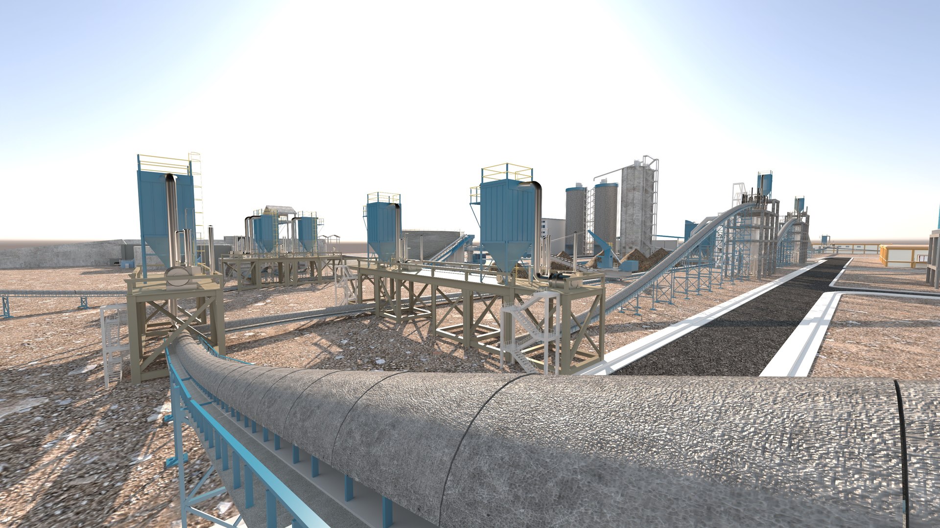 Cement Plant 3D - TurboSquid 1596821