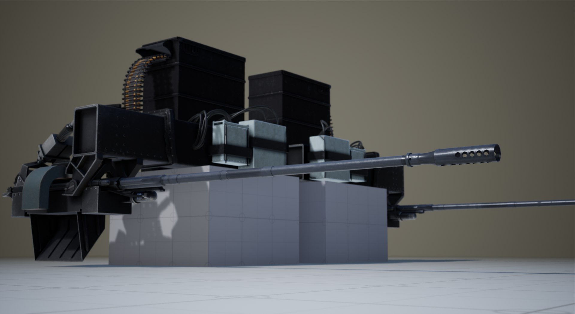 Autocannon For A Helicopter Model - TurboSquid 1894743