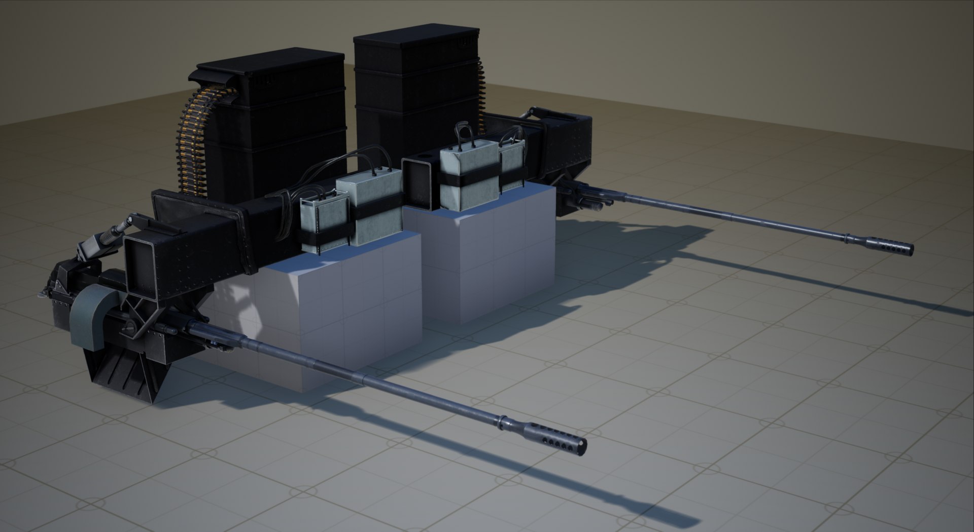 Autocannon For A Helicopter Model - TurboSquid 1894743