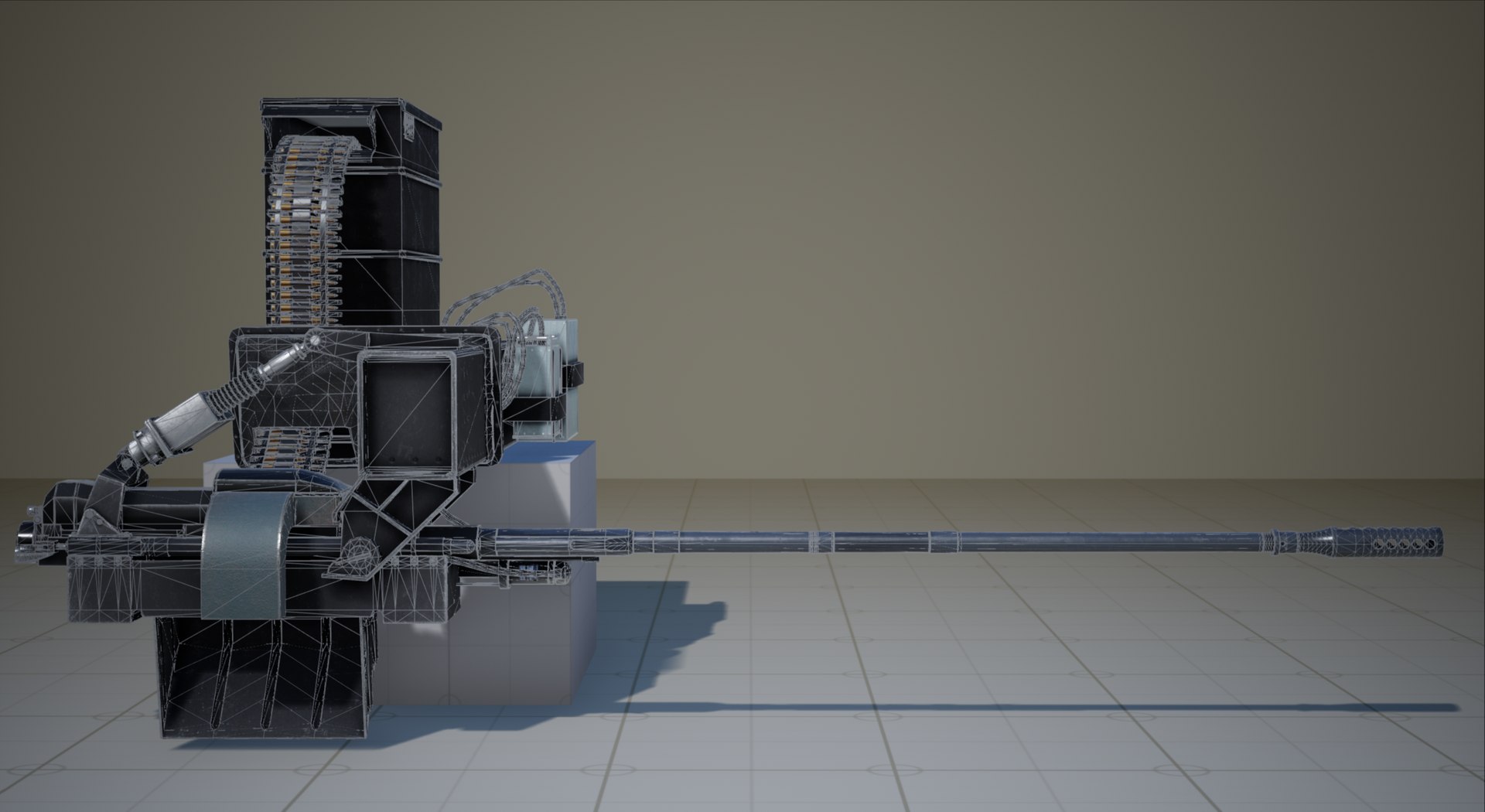 Autocannon For A Helicopter Model - TurboSquid 1894743