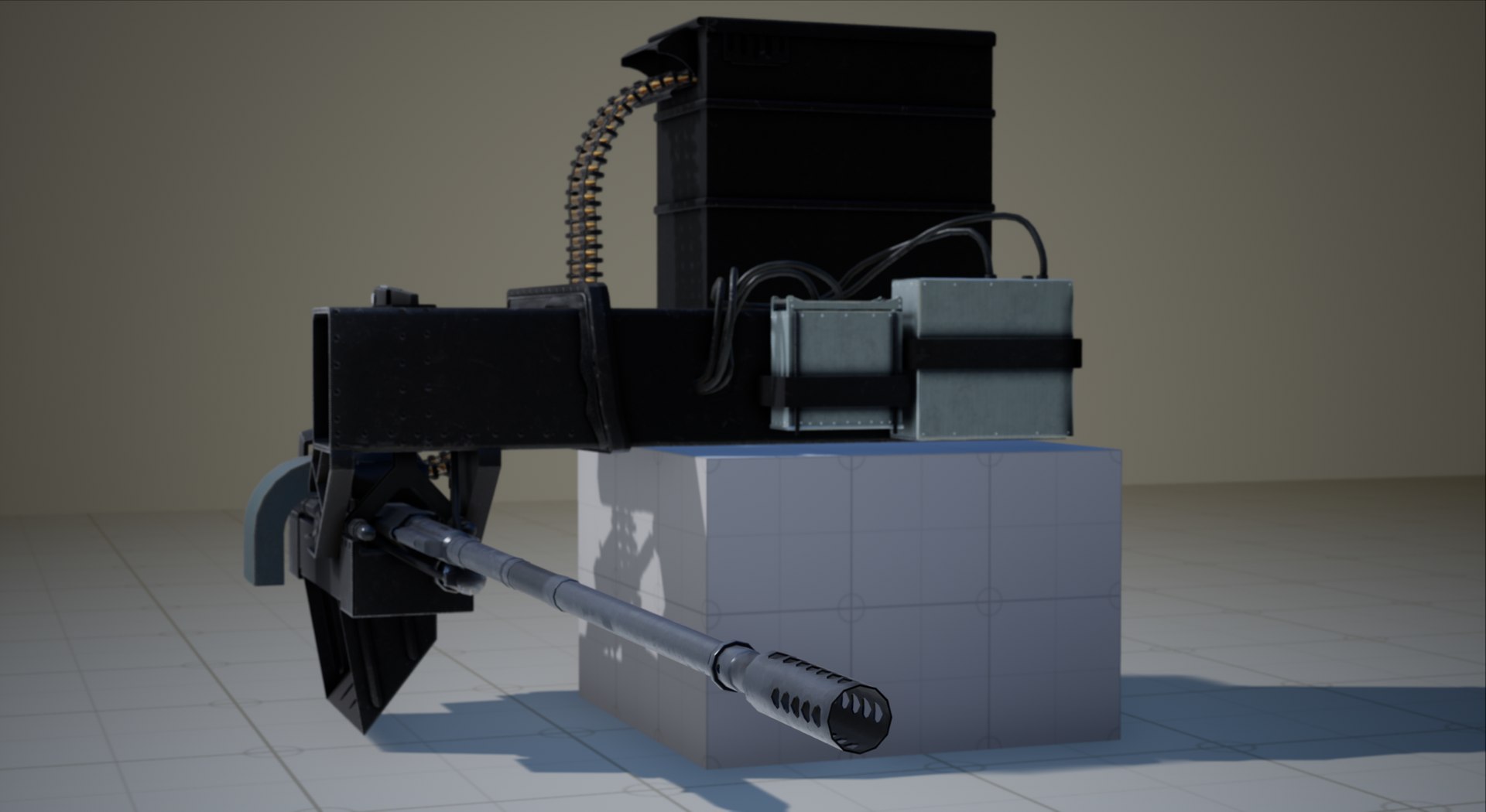 Autocannon For A Helicopter Model - TurboSquid 1894743