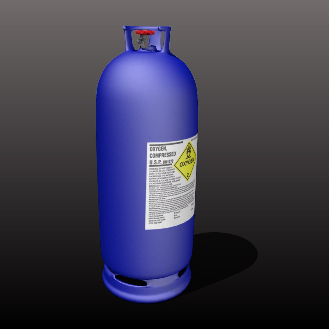 gas bottle 3d model