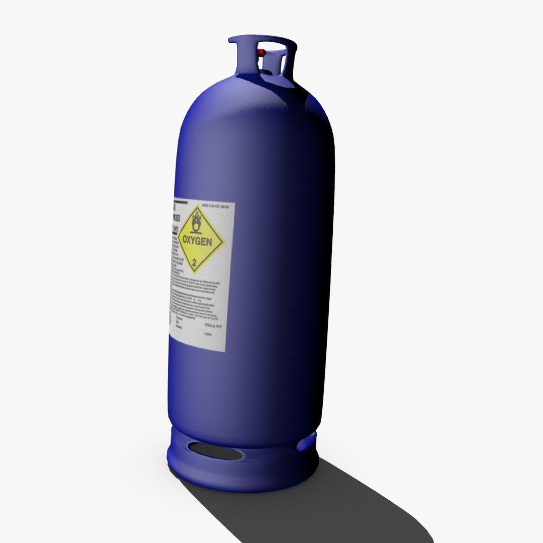 gas bottle 3d model