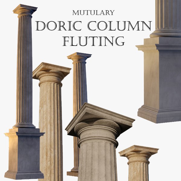 Mutulary Doric column fluting Vignola 3D 모델 - TurboSquid 2002043