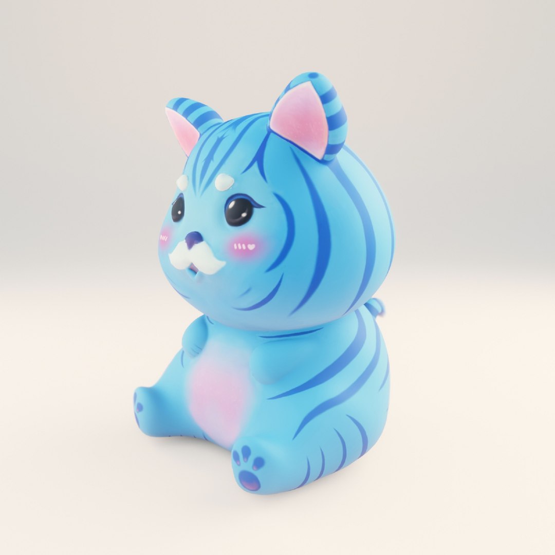 Blue Tiger 3D model - TurboSquid 1936970