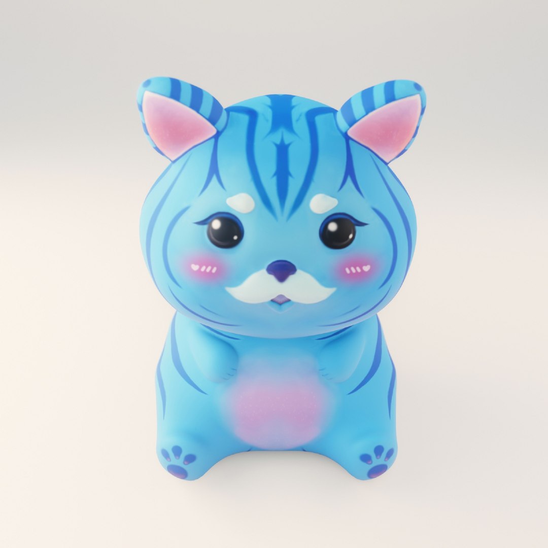 Blue Tiger 3D model - TurboSquid 1936970