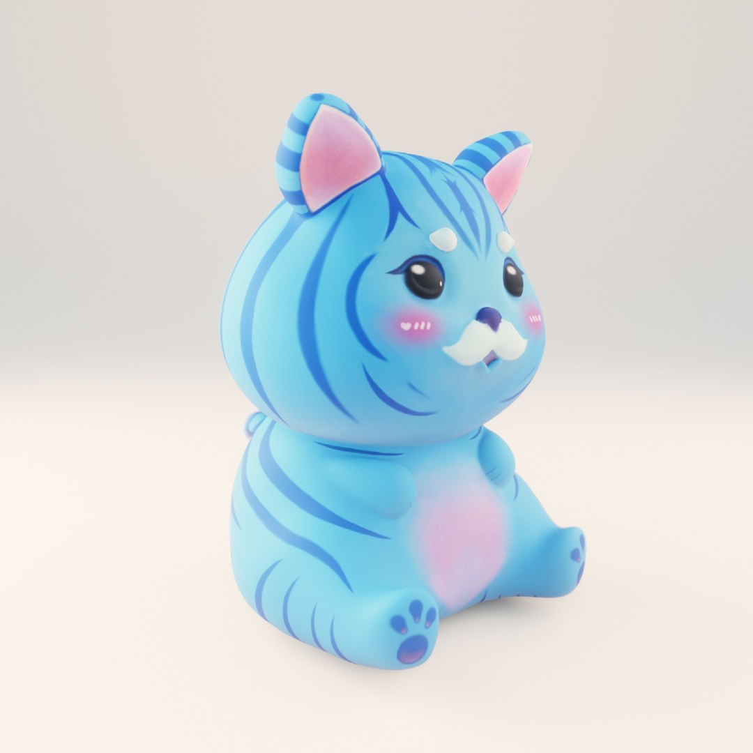 Blue Tiger 3D model - TurboSquid 1936970