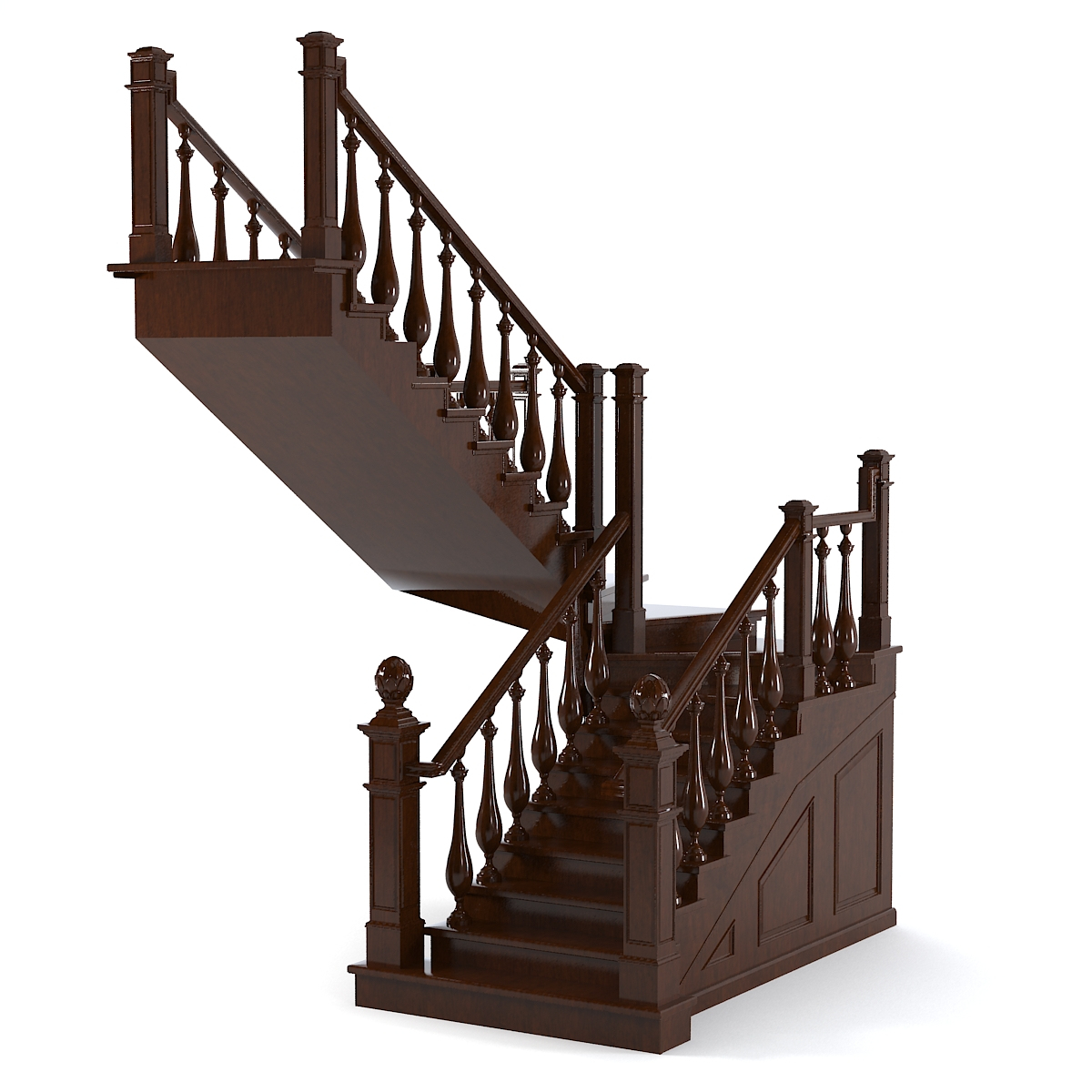 3d max english staircase