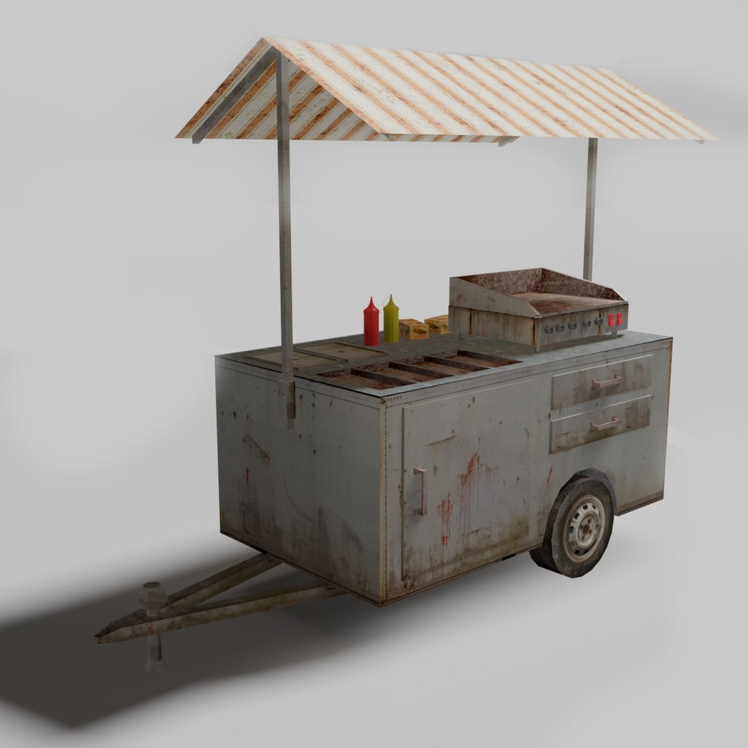 3D Model Cart Food - TurboSquid 1363715