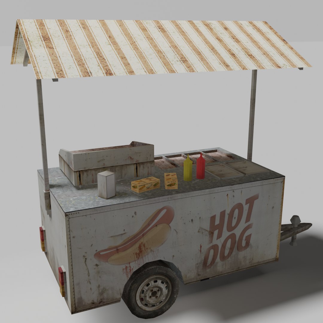 3D Model Cart Food - TurboSquid 1363715