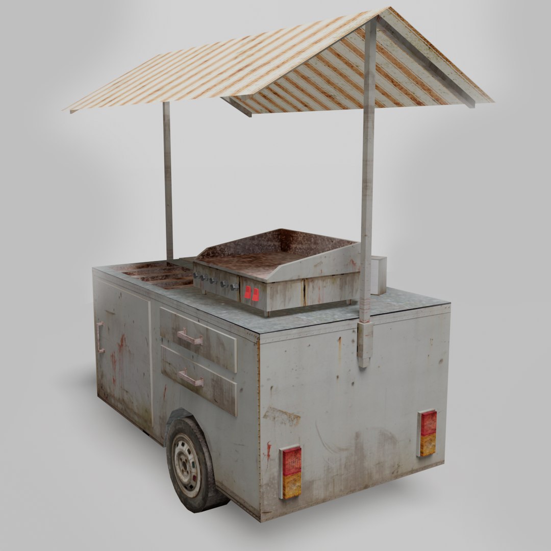 3D Model Cart Food - TurboSquid 1363715