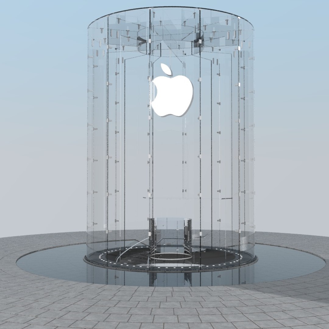 Max Iconic Glass Cylinder Entrance