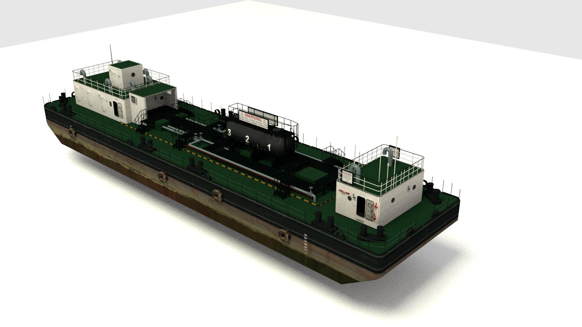 Barge 3d Model