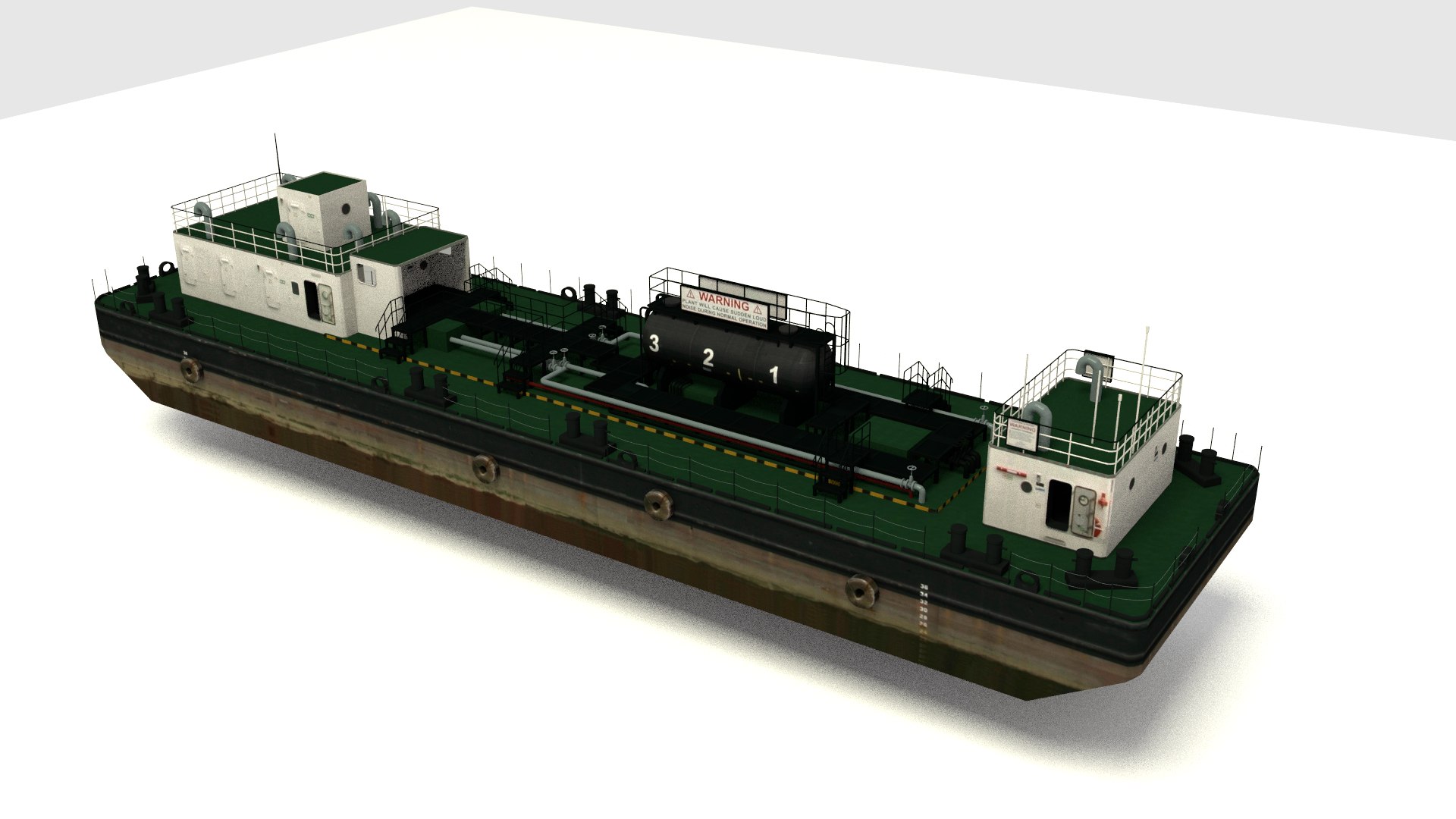 Barge 3d Model