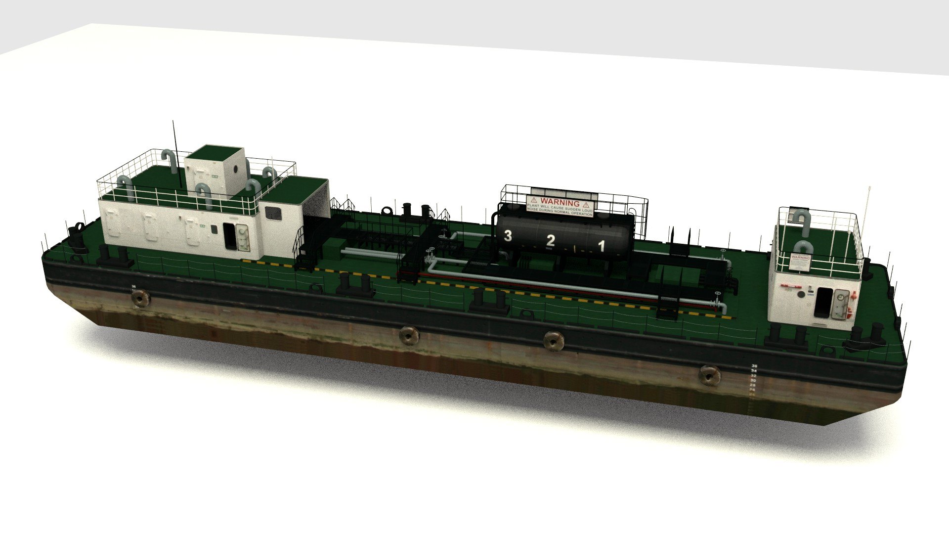 Barge 3d Model