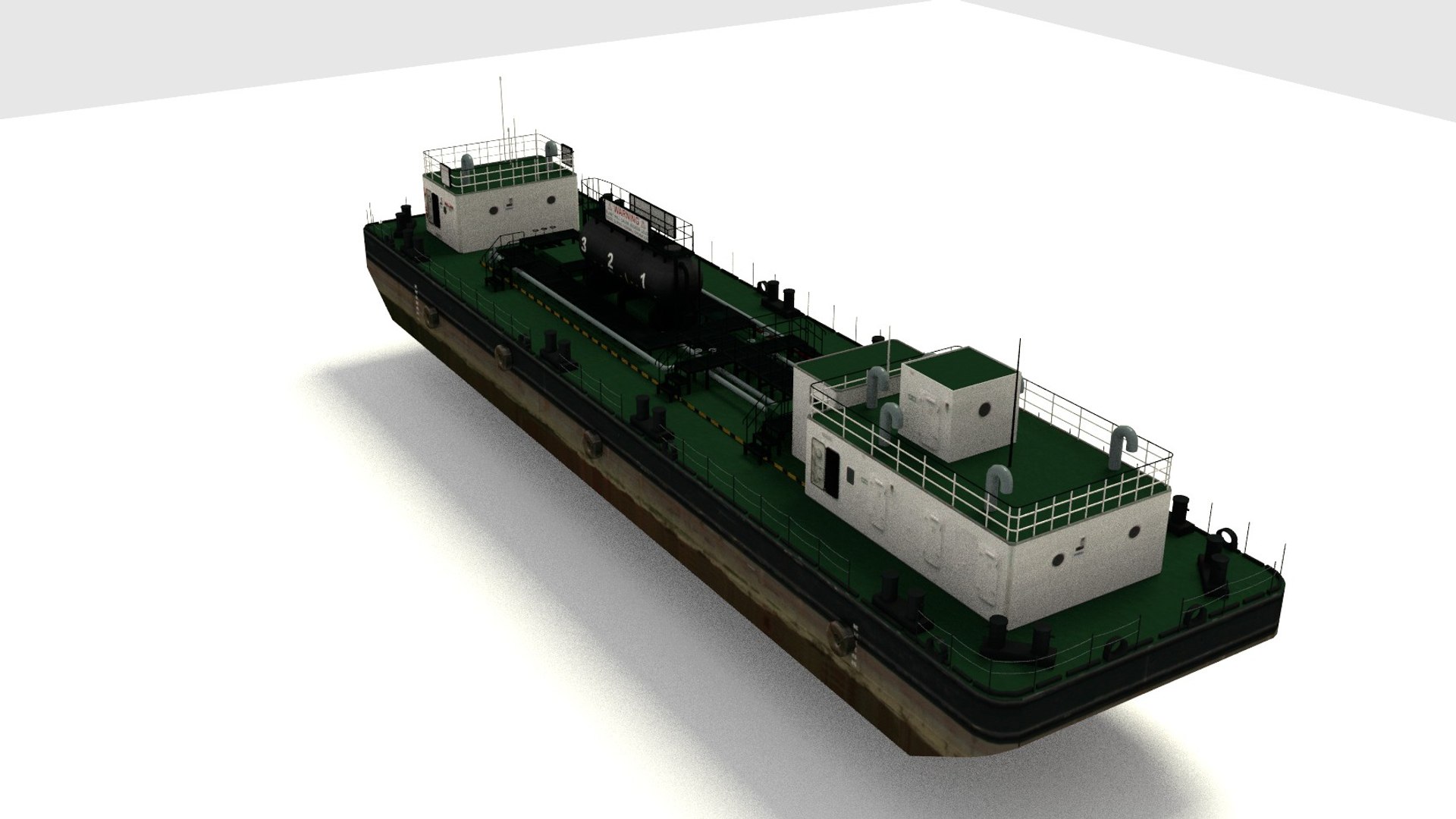 Barge 3d Model