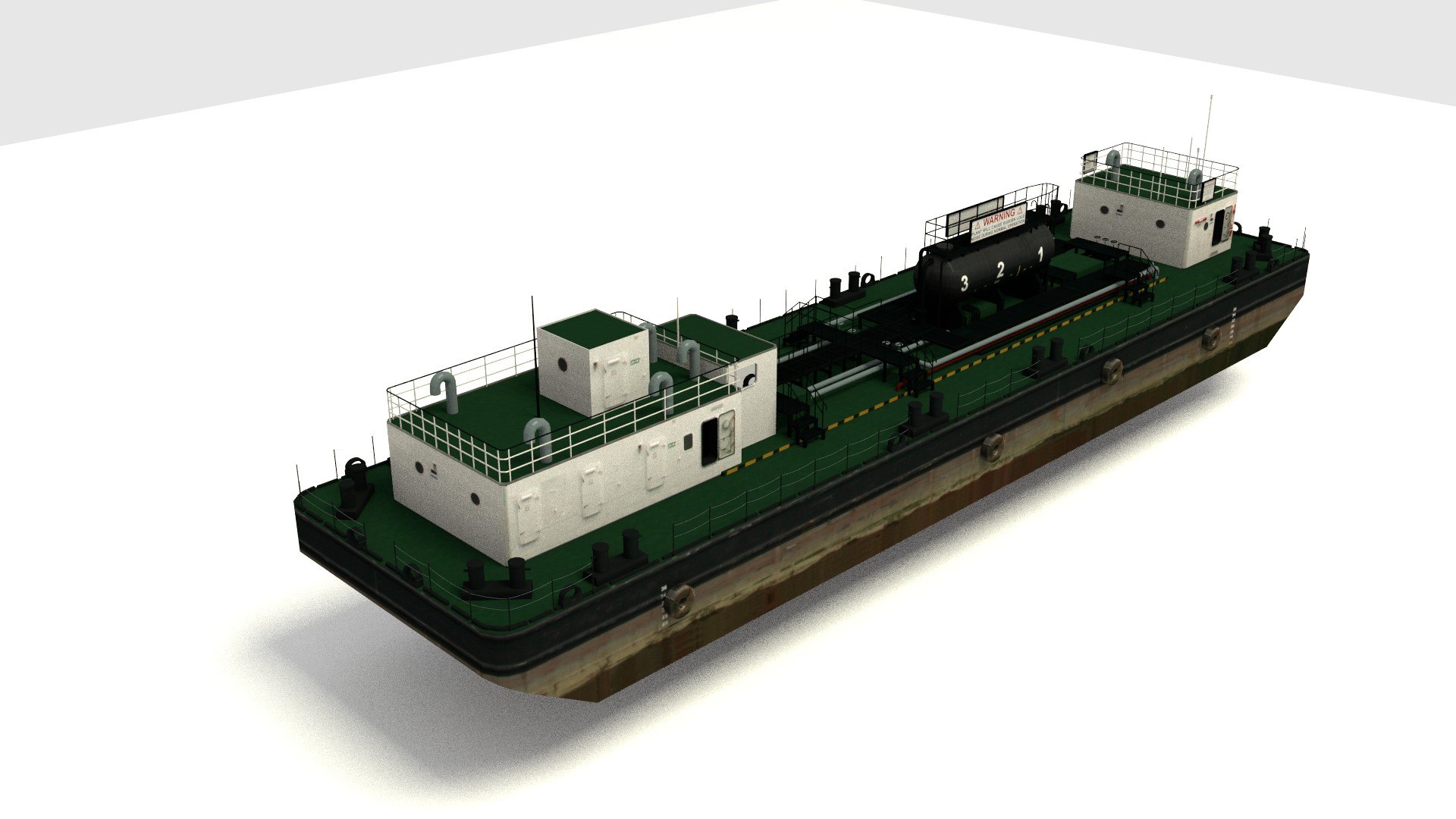 Barge 3d Model