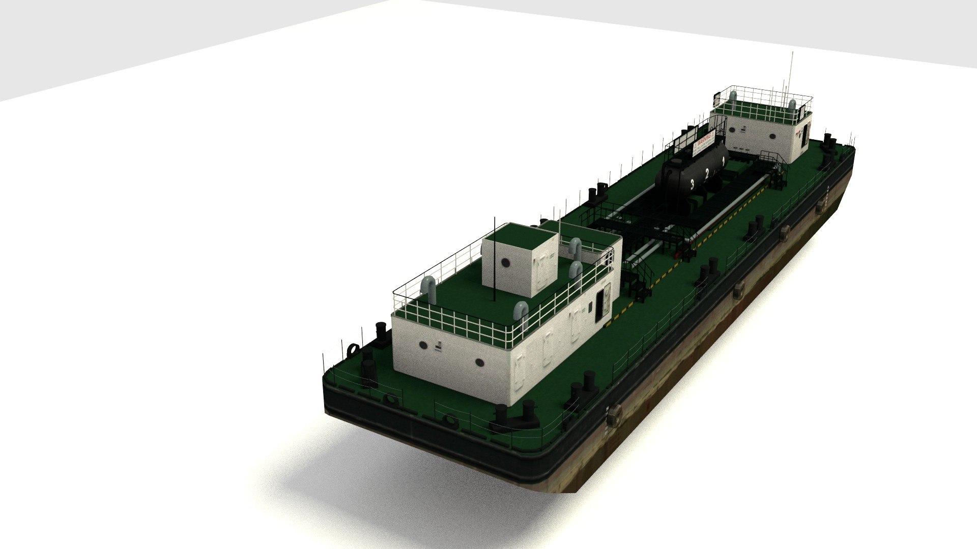 Barge 3d Model