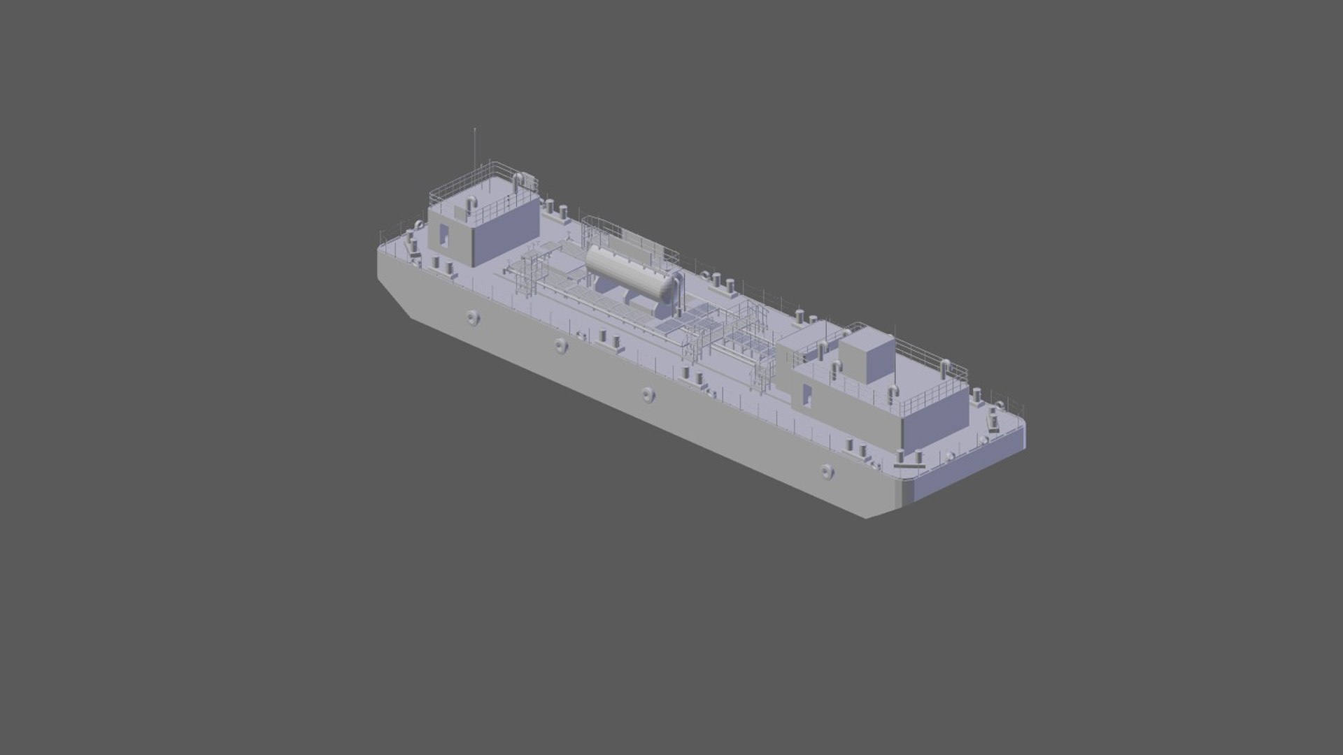 Barge 3d Model