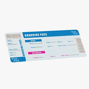Ticket 3D Models for Download | TurboSquid