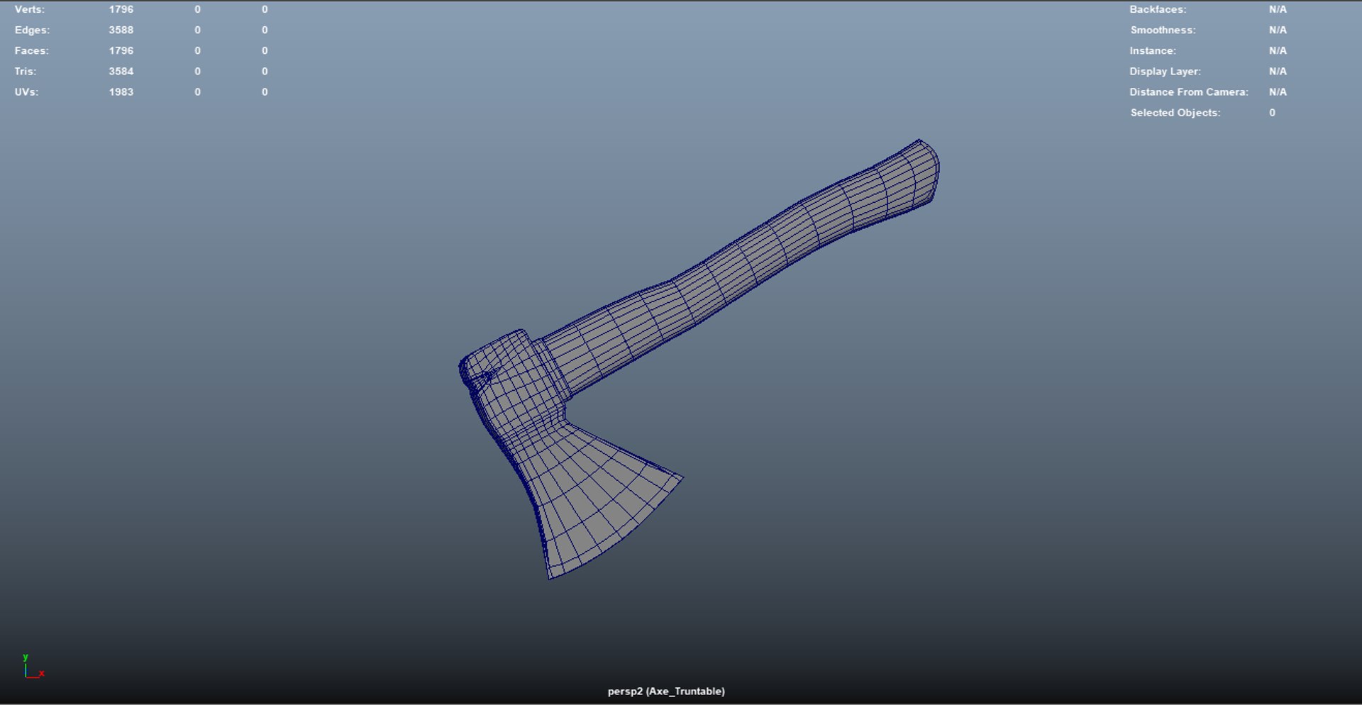 3D Axe Wooden Model - TurboSquid 1628103