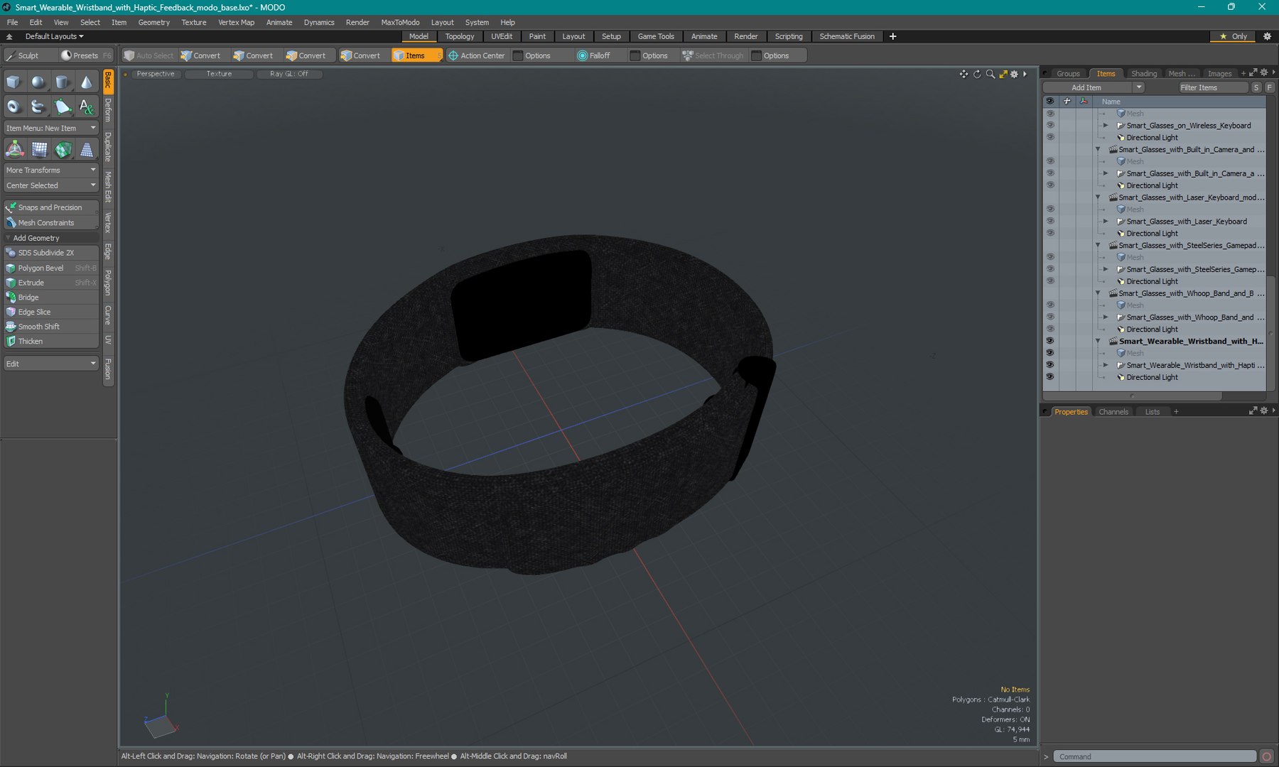 3D Smart Wearable Wristband With Haptic Feedback - TurboSquid 2368331