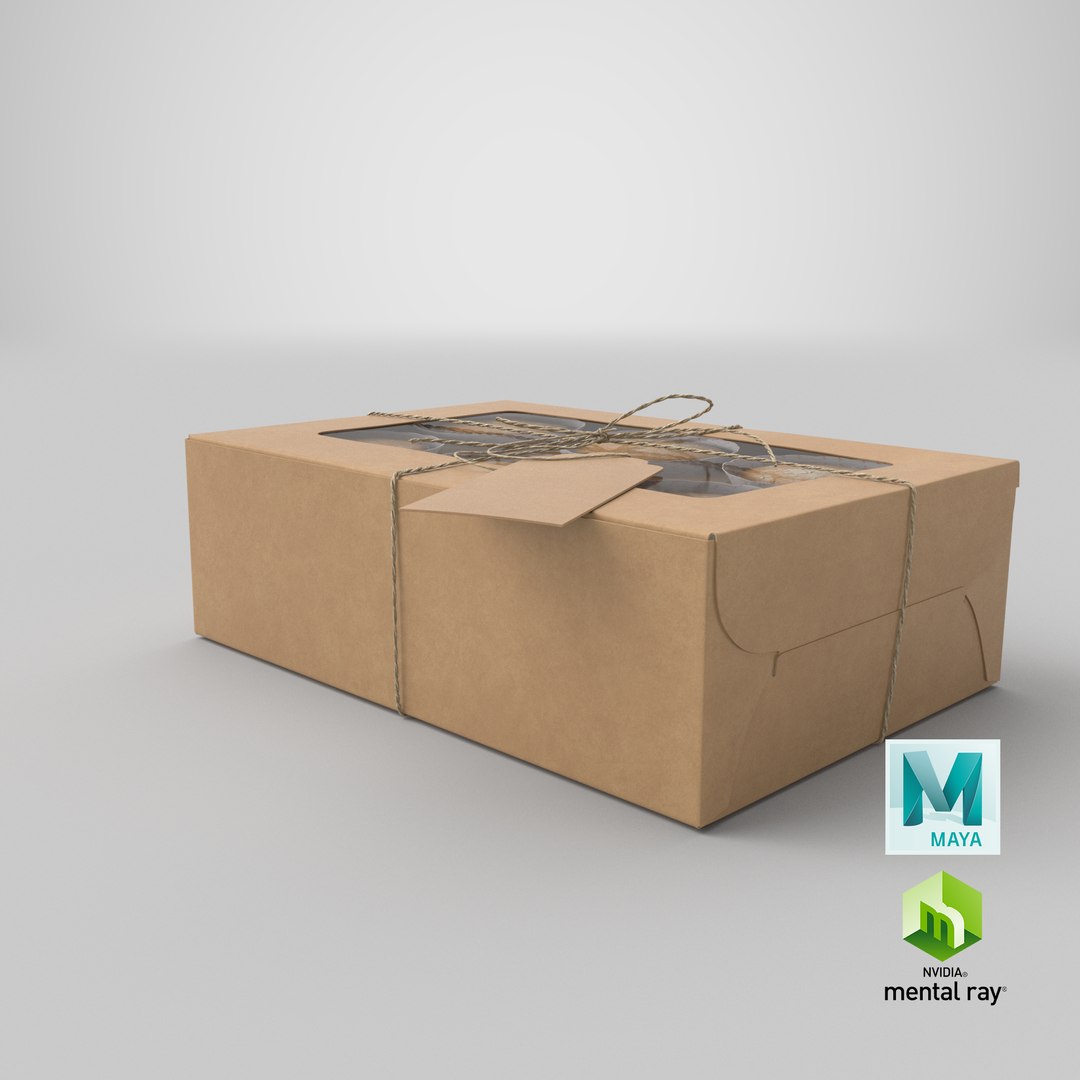 3D muffin packaging - TurboSquid 1312299