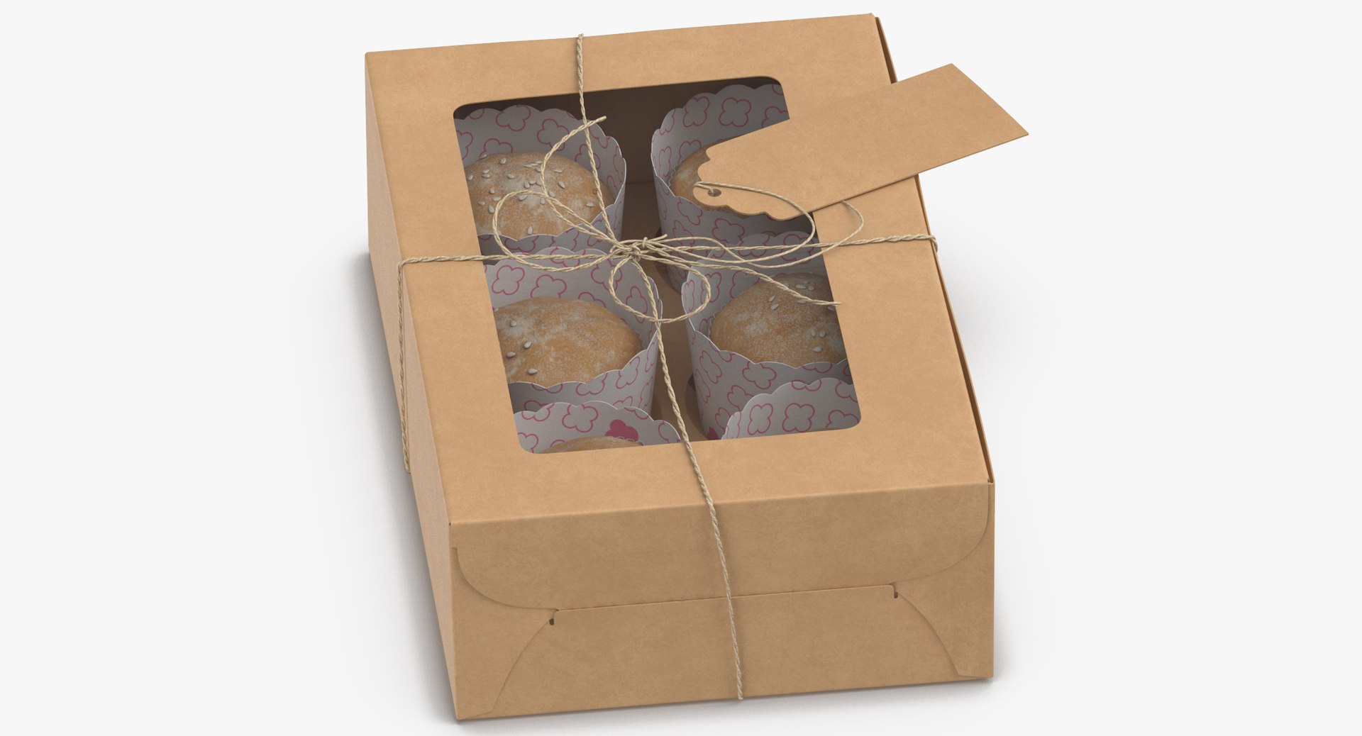 3D Muffin Packaging - TurboSquid 1312299