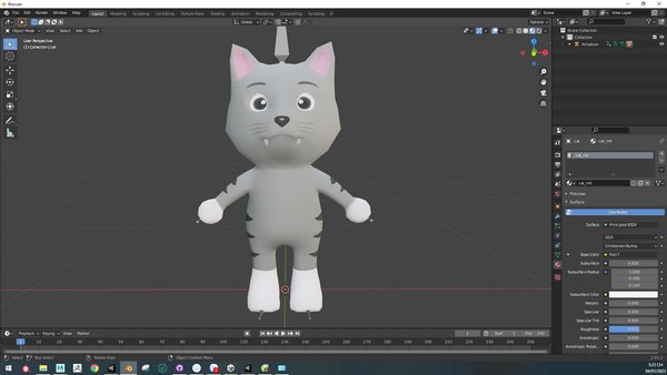 3D Character003 Animated Cat 3D model - TurboSquid 2012818