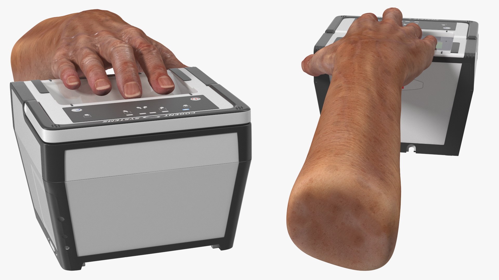 3D Cogent 3M CS500e Live Scan Tenprint Scanner with Man Hand ...