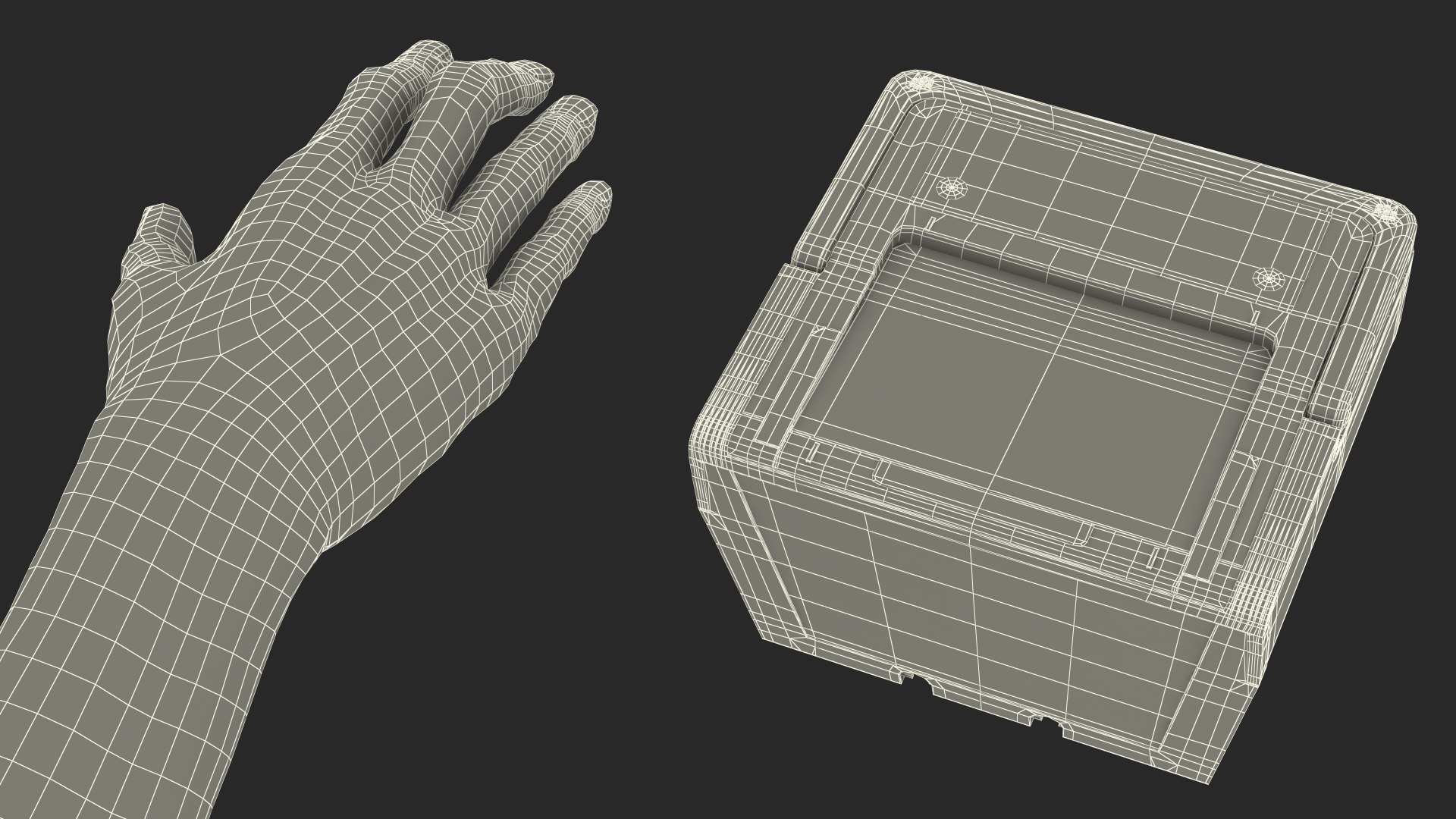 3D Cogent 3M CS500e Live Scan Tenprint Scanner With Man Hand ...