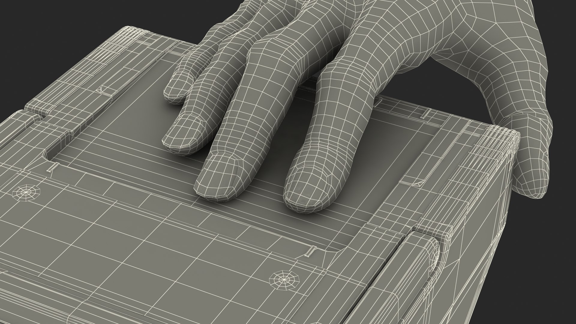 3D Cogent 3M CS500e Live Scan Tenprint Scanner With Man Hand ...