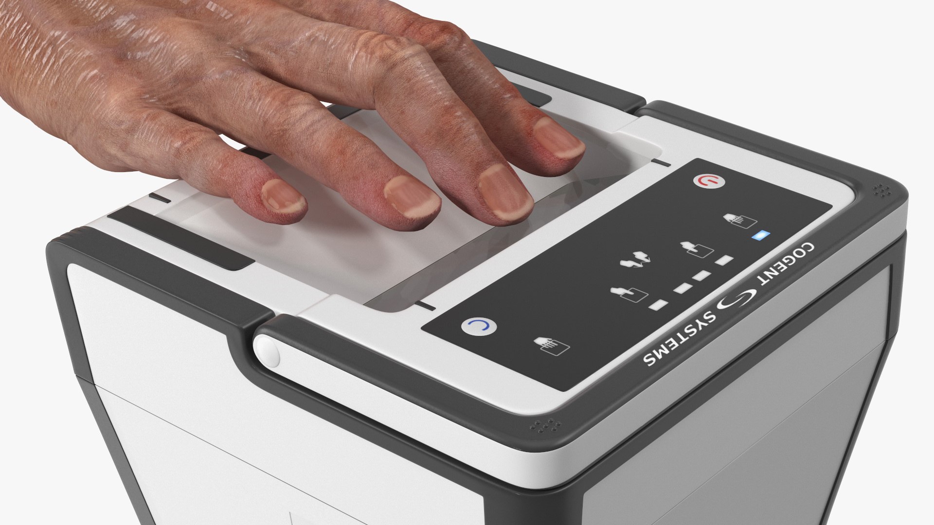 3D Cogent 3M CS500e Live Scan Tenprint Scanner with Man Hand ...