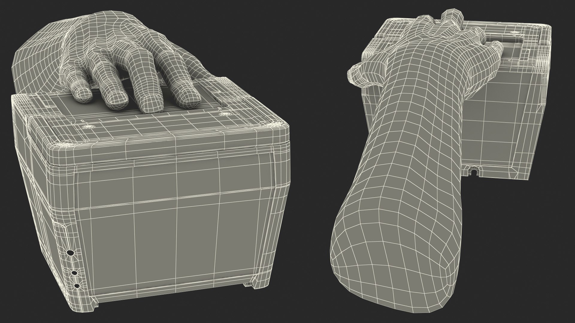 3D Cogent 3M CS500e Live Scan Tenprint Scanner With Man Hand ...